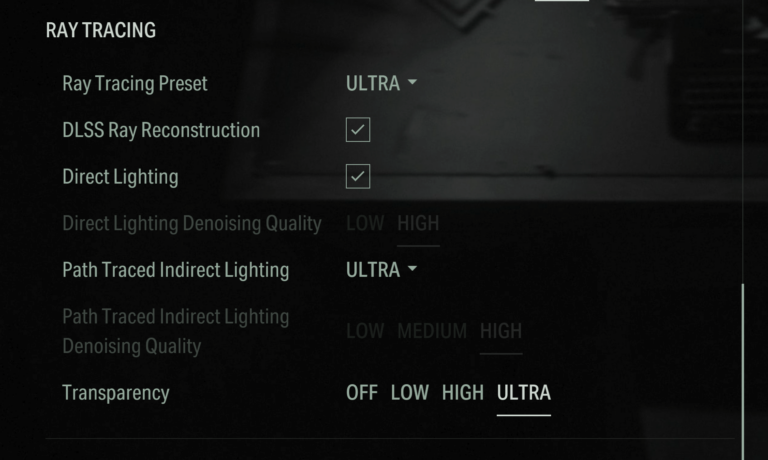 DLSS 4 with Multi Frame Generation, RTX Mega Geometry, Ultra Quality ...